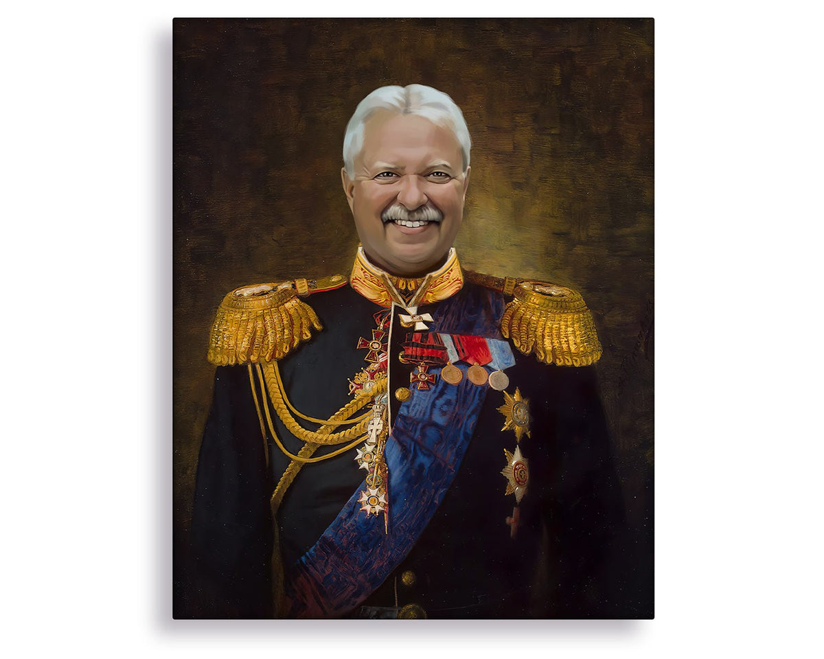 The Admiral - Personalized Admiral Portrait Painting