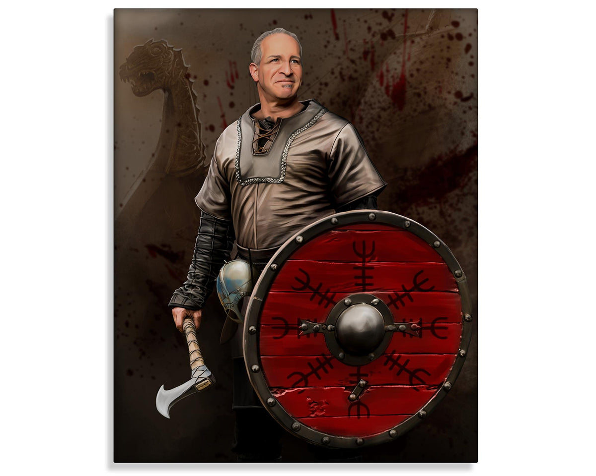 The Viking Portrait - Custom Norse Warrior Painting