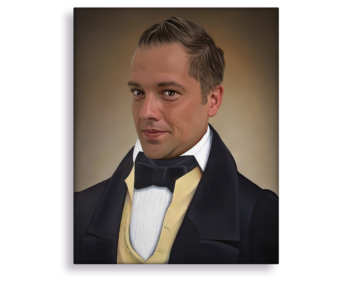 The Manager - Man In Suit Painting | Pixels Photo Art